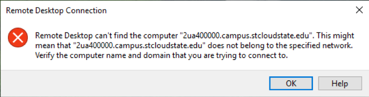 Article - Remote Desktop Connection